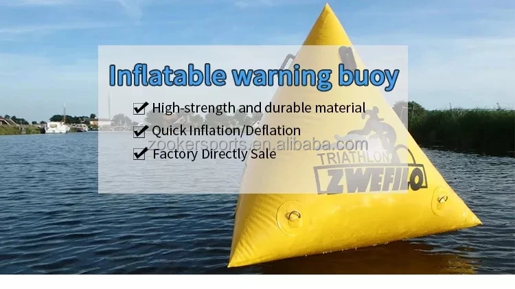 Inflatable Water Buoys Inflatable Floating Pontoon Water Game Triathlon ...