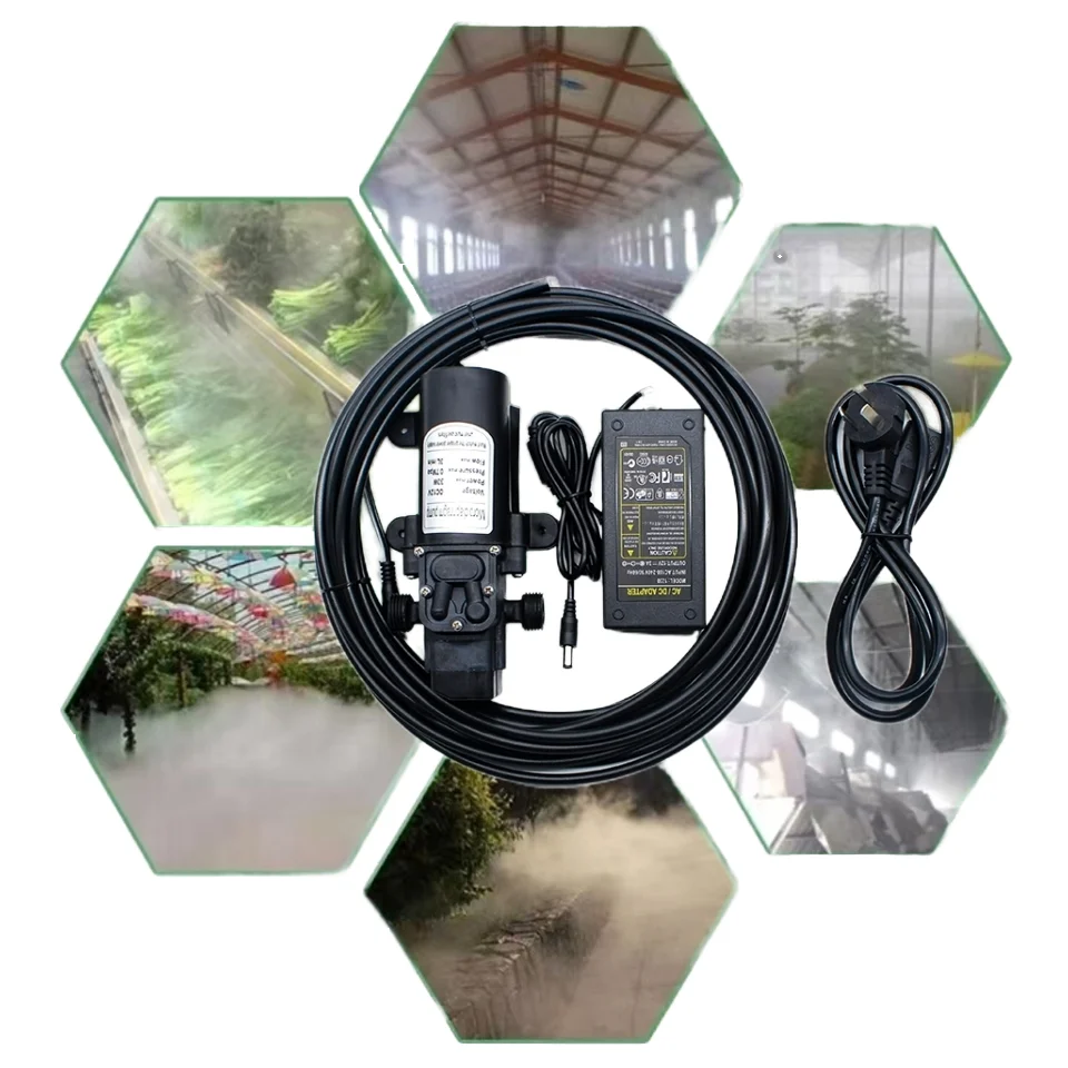 Max 18m Misting System Featuring An Enhanced Water Pump Fine Mist ...