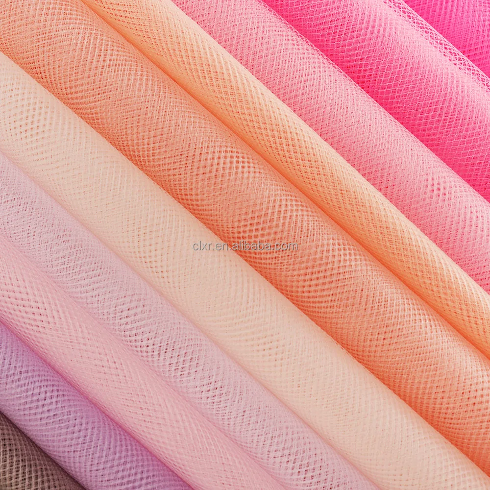 12 GSM Wholesale Stiff Diamond Hard Net Tulle Polyester Veils Tulle for ...