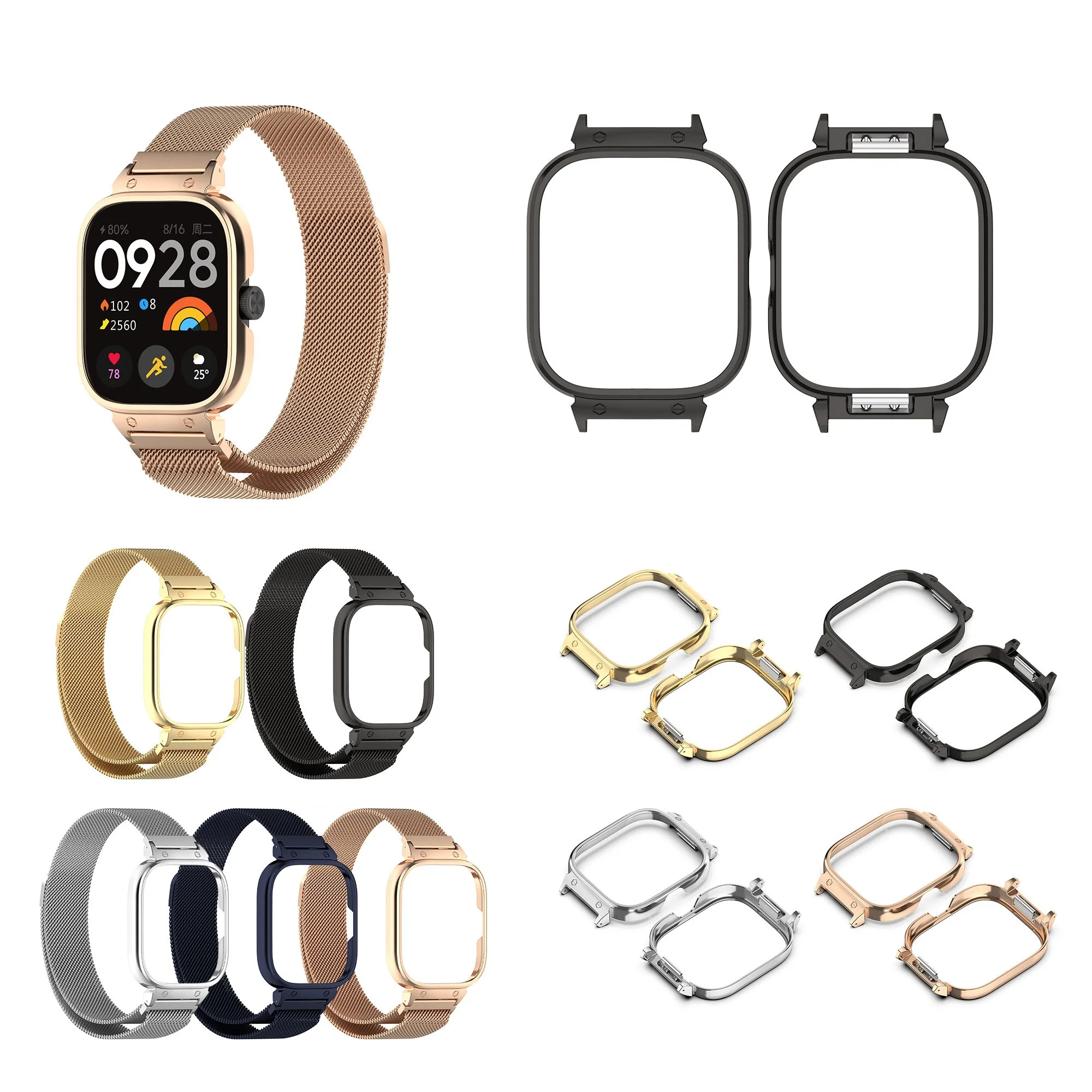 Metal Frame Case for CMF Watch Pro Strap - Durable & Stylish