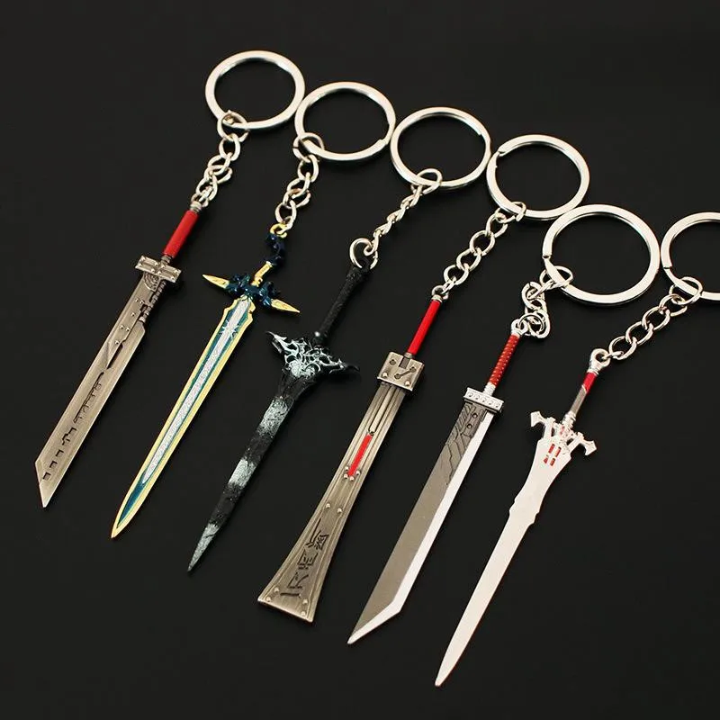 9cm Mini Game Final Fantasy Keychain - Metal Sword Model
