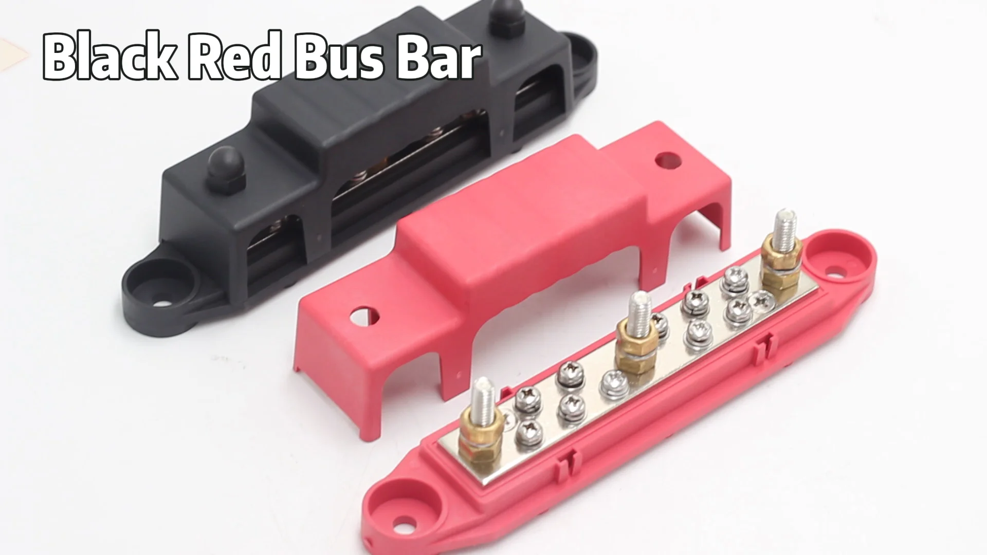 M6 Screw Stud Wiring Board 1/4" Electric Pure Copper Busbar 150a Boat Distribution Terminal ...