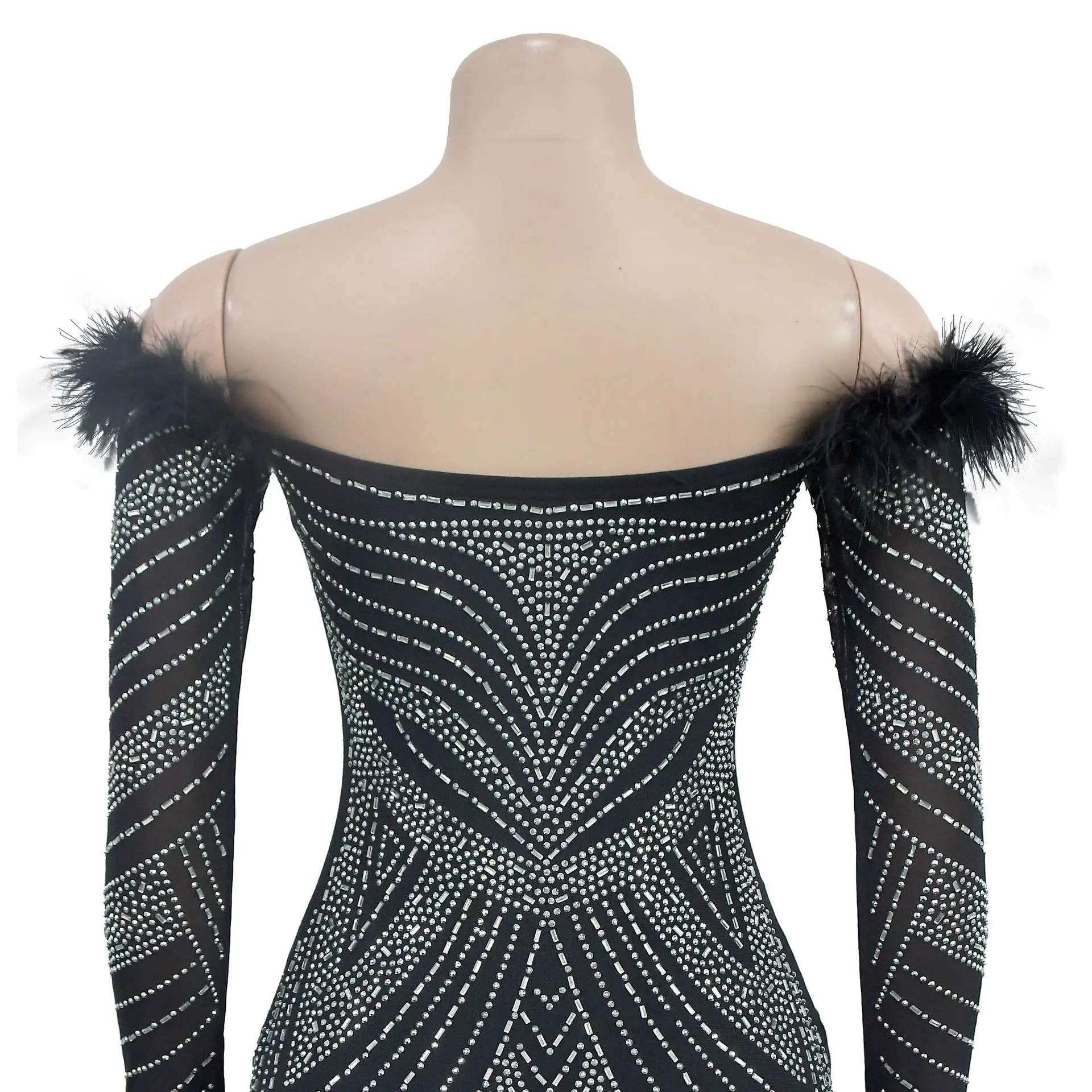 Luxury Rhinestones Mini Club Dress for Women, Strapless & Sexy Party ...