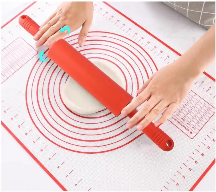 Refine Factory Non-stick Silicone Rolling Pin Food Grade Dough Bakeware ...