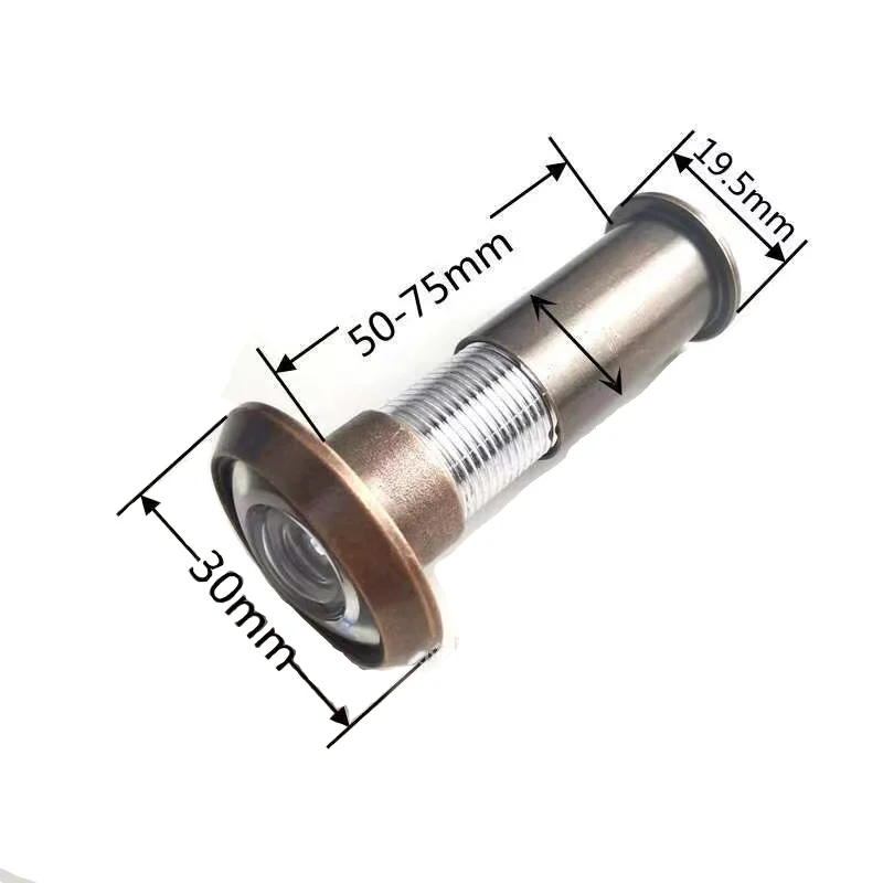 Entry Door Viewer 180 Degree Security Peephole Glass Lens Custom ...