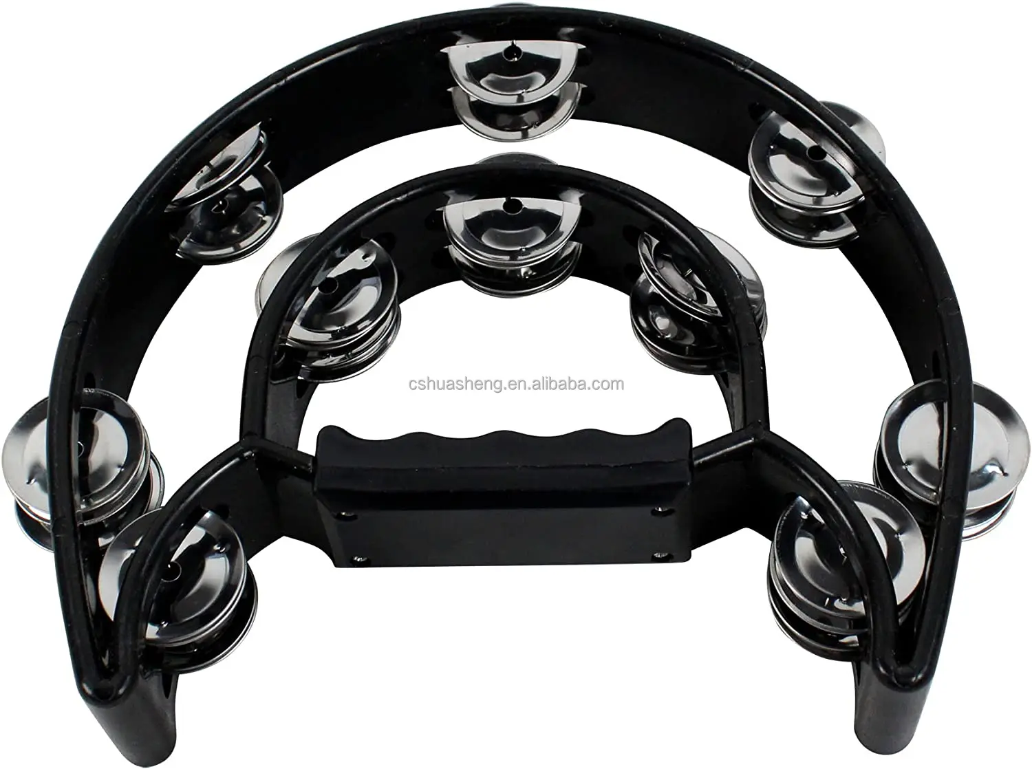 HUASHENG Professional Handmade Double Cutaway Tambourine Percussional ...