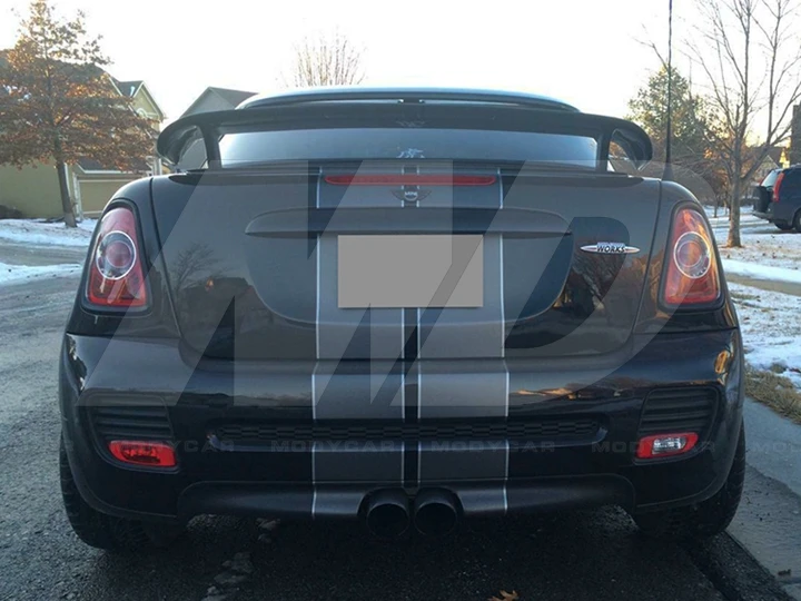 Revozport Gt Style Carbon Fiber Rear Spoiler For 2012-2013 Mini Cooper ...