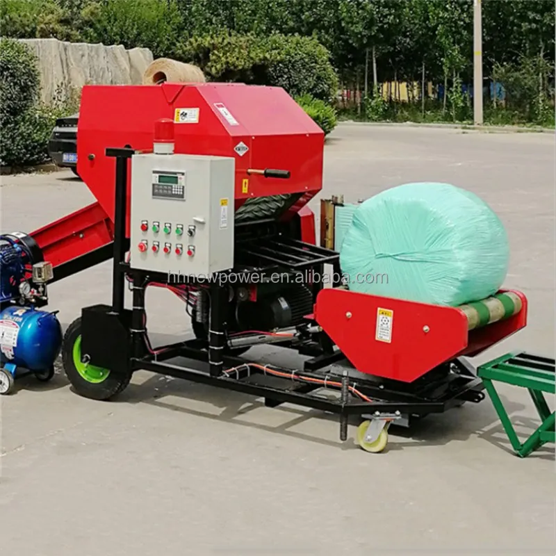 Mini Round Silage Hay Baler Wrapper Machine for Sale