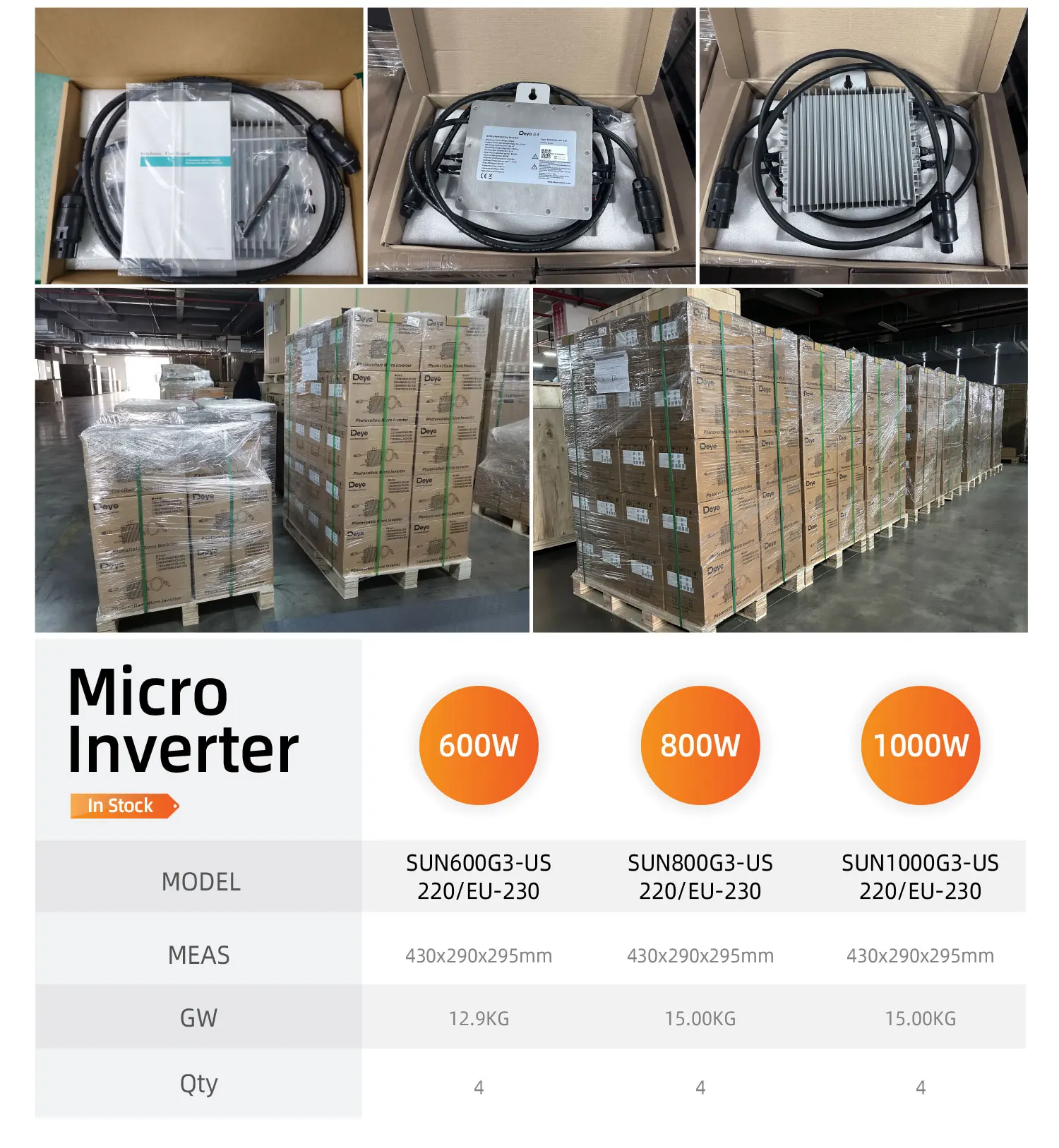 Deye Single Phase Solar Panel Grid Tie 800w Mppt Micro Inverter - Buy ...