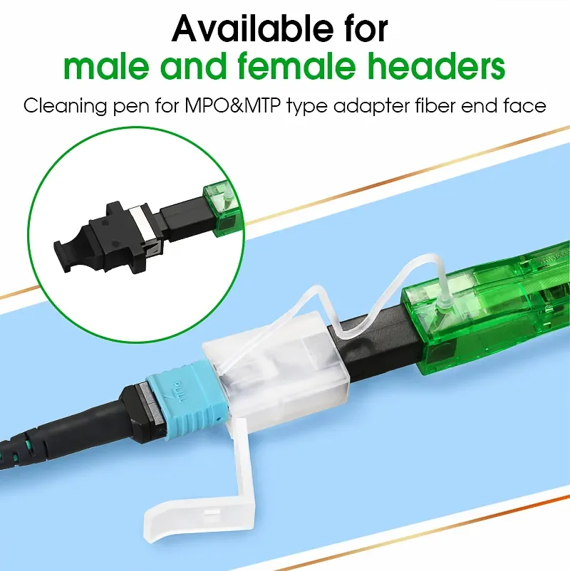 Aua-m600 Optical Fiber Connector Cleaner For Mpo Mtp With 600 Times Fiber Optic Cleaning Tool ...