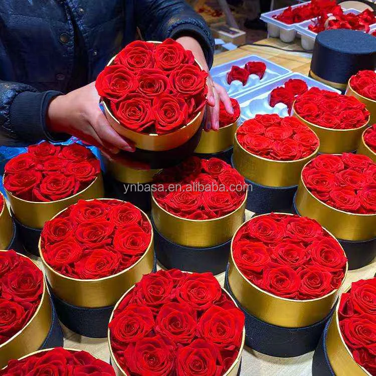 Customized Logo Immortal Infinity Eternal Forever Preserved Flower Box