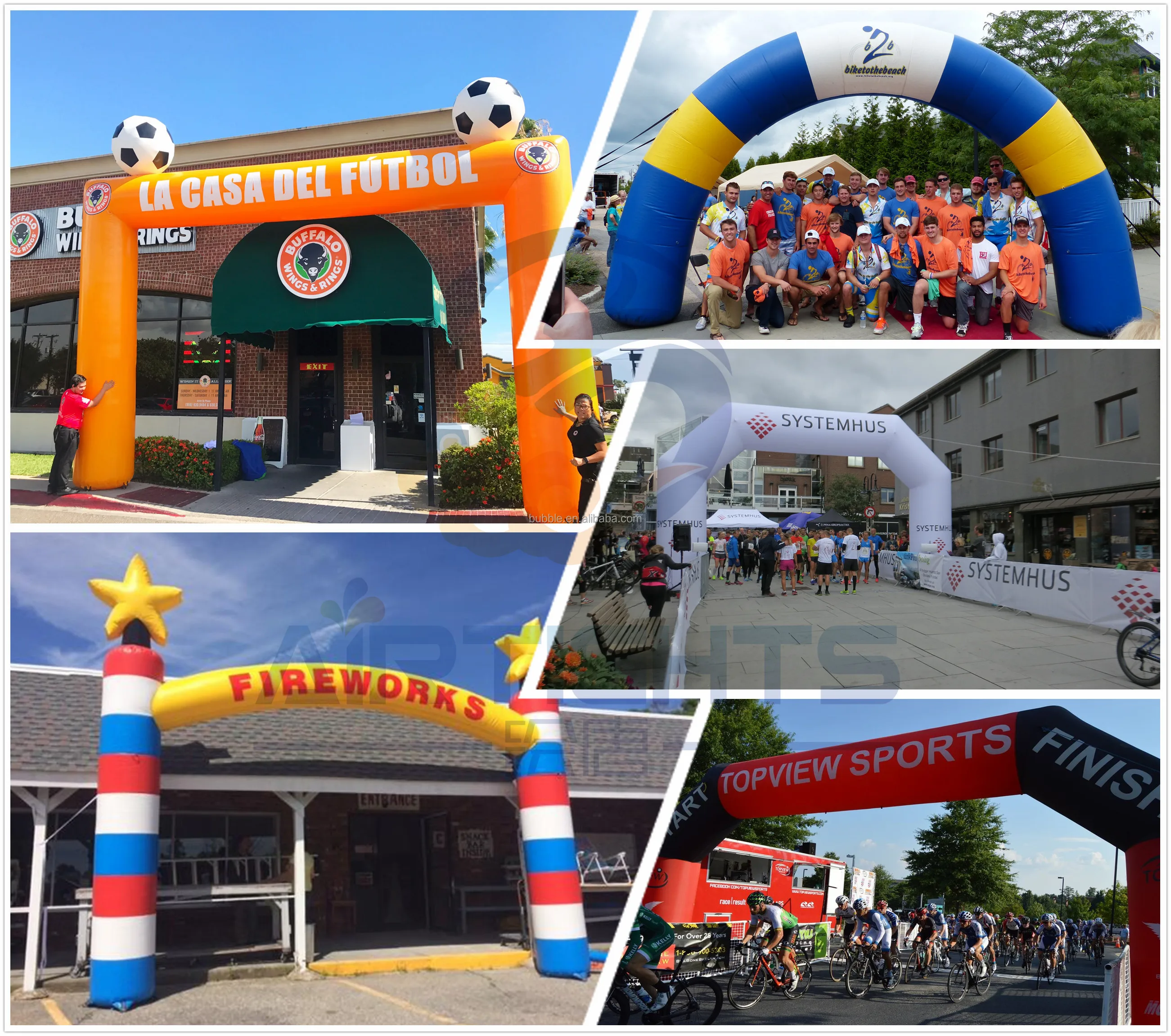 Outdoor Advertising Inflatable Pillar Custom Durable Inflatable Half ...