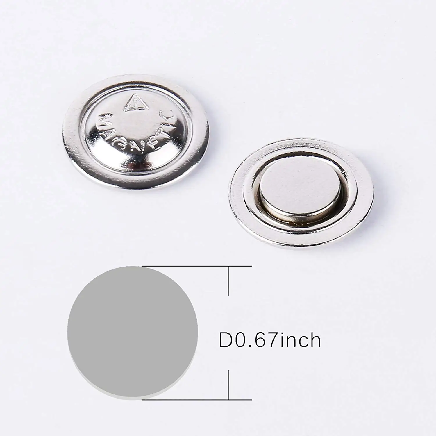 Name Tag Magnetic Clothes Badge Magnetic Name Badge Round Adhesive ...