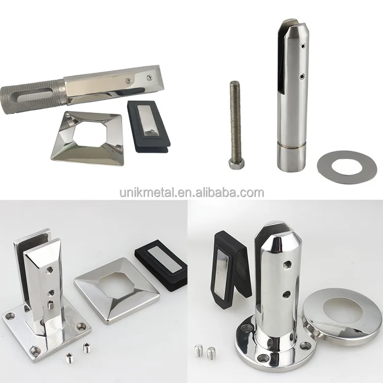 Inox Stainless Steel 304 316L Frameless Glass Railing Pool Fence Spigot ...