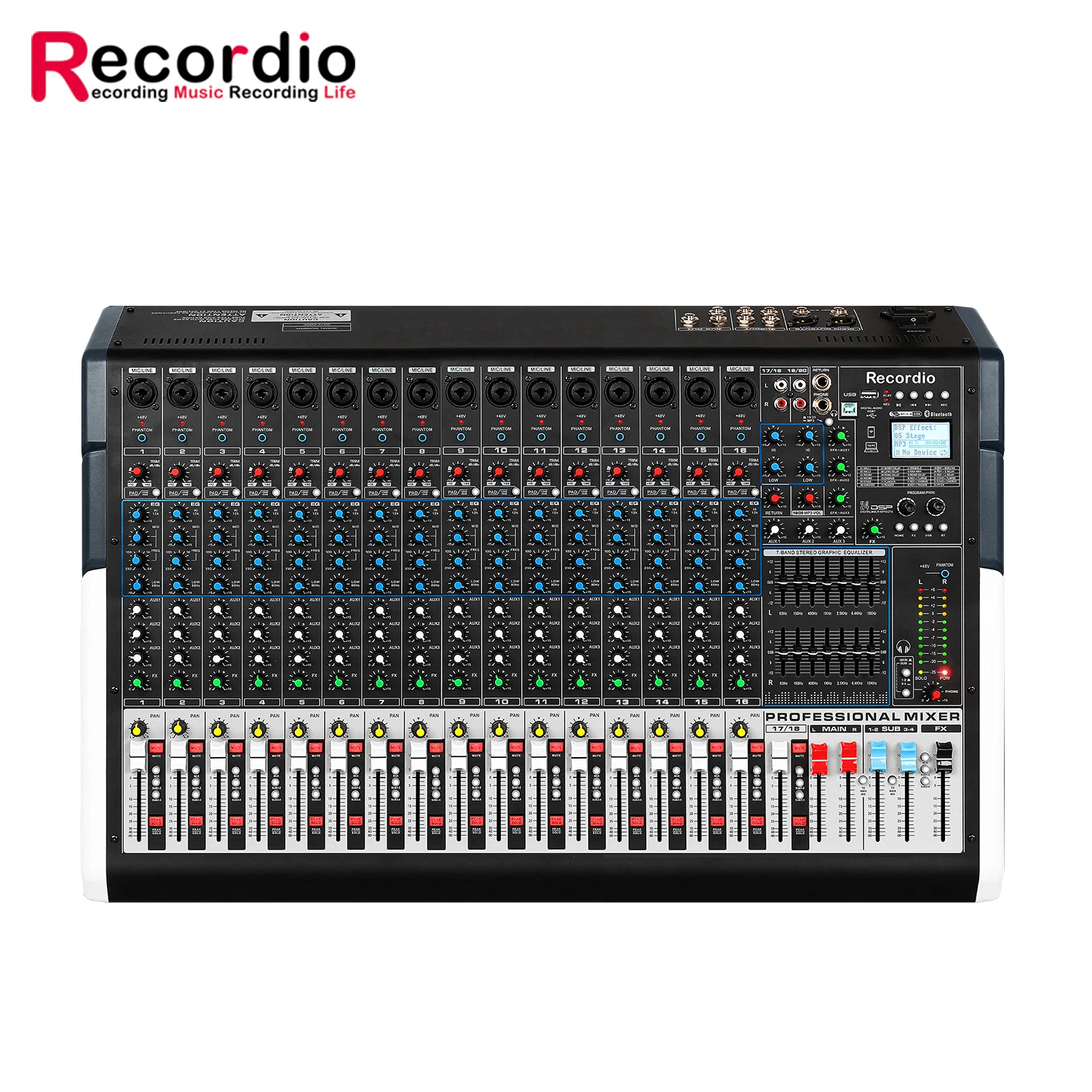 Gax-tfs20 Professional 20 Channel Digital Sound Professional Mixer ...