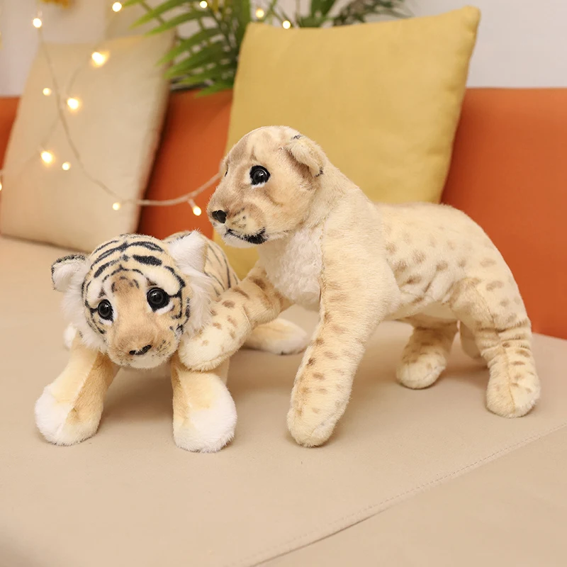 Realistic Stuffed Africa Wild Animal Lion Plush Toys
