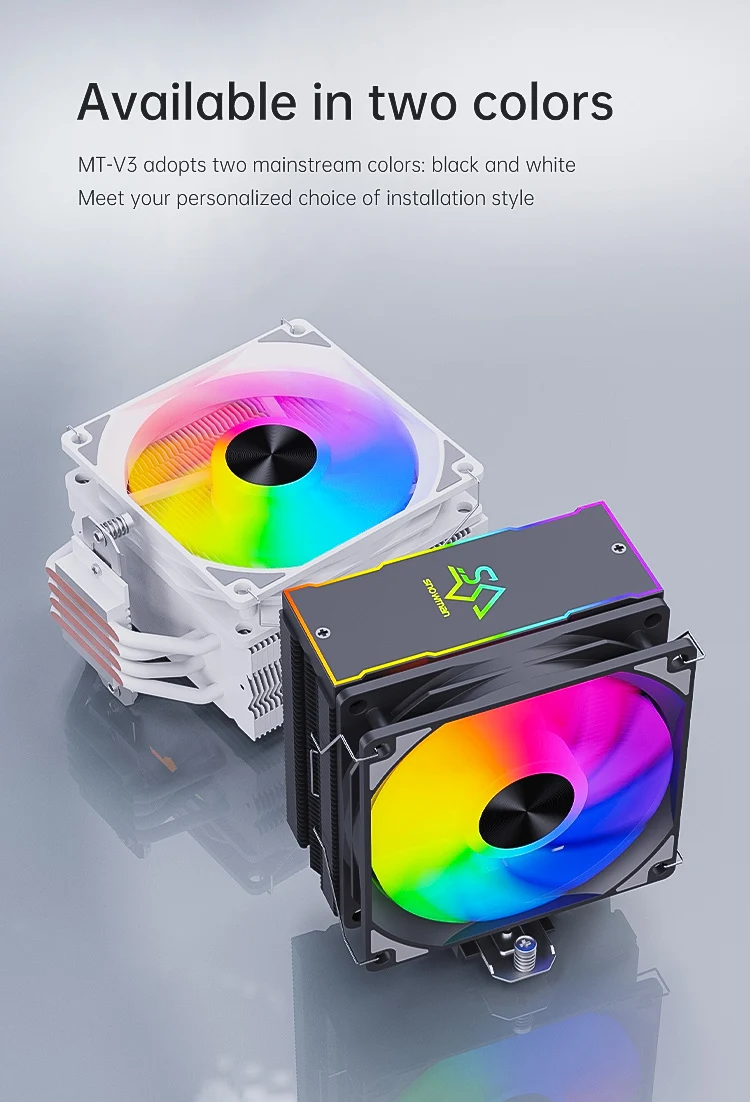 Snowman Cpu Cooler with 4 Heat Pipes - RGB Fans & Efficiency