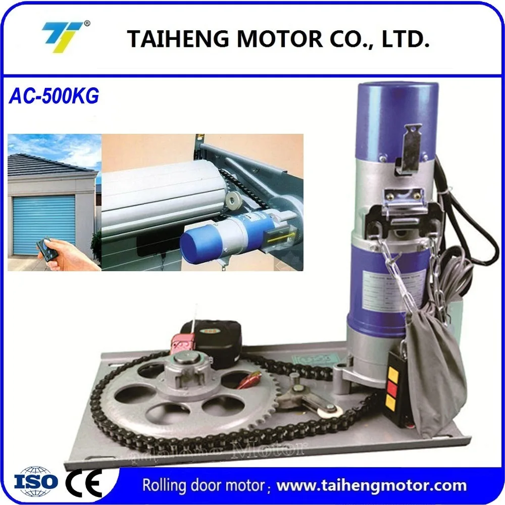 Roller Shutter Door Motor Ac1300kg 550w Garage Door Opener Remote ...
