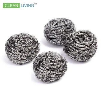 Steel Wool Scrubbers Cleaning Sponges Metal Wire Scourer Sponge Heavy ...