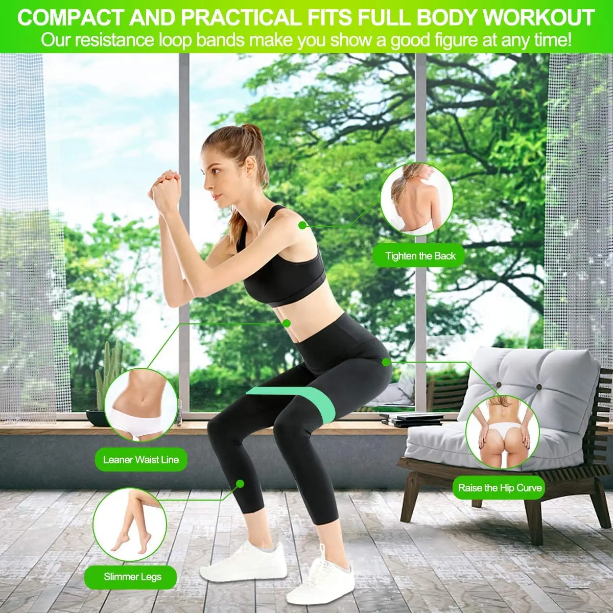 Resistance Loop Band Set Exercise Mini Loop Bands For Legs And Butt,For ...