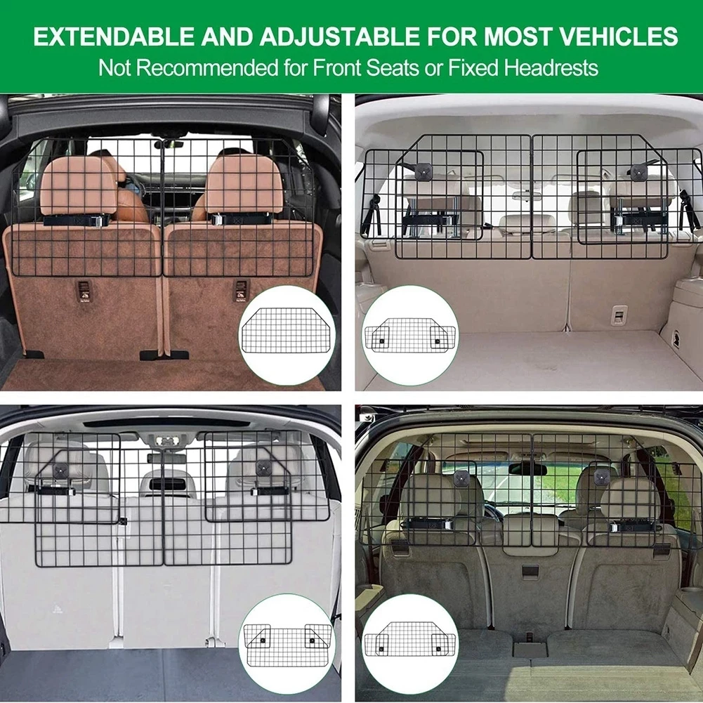 Adjustable Large Dog Gate Pet Animal Safety Fence Iron Mesh Guard ...