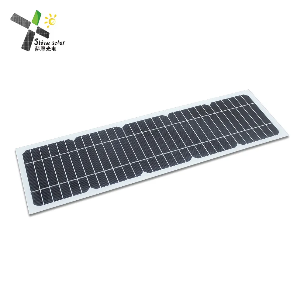 Oem 18v 36v10w 20w 50w 80w 100w Mono Glass Solar Panels For Led Solar ...