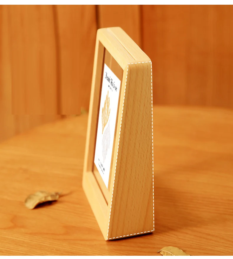 Wholesale Creative Wooden Photo Frame Table Display Custom Solid Wood ...