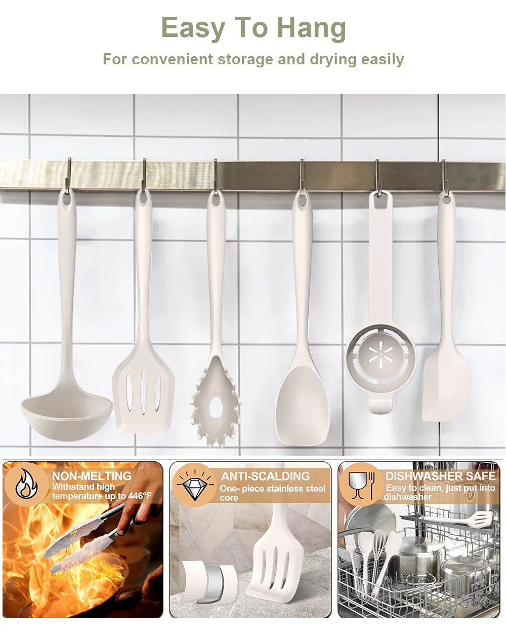 Kitchen Appliances Accessories Cookware Sets Cooking Tool Silicone ...