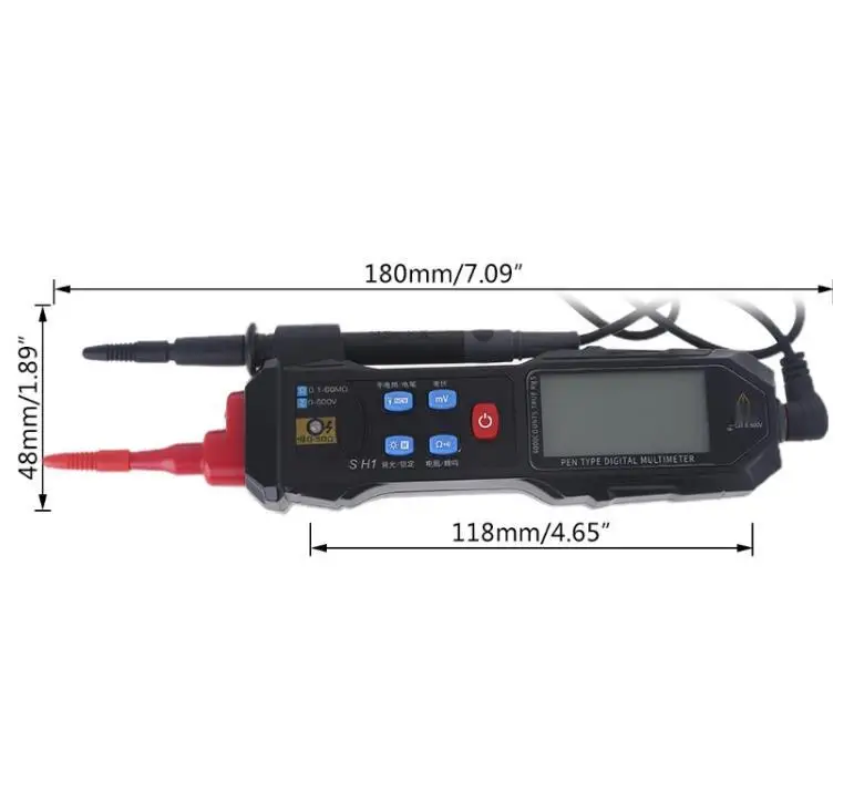 Digital Multimeter 6000 Counts Digital Display Pocket Pen Multimeter ...