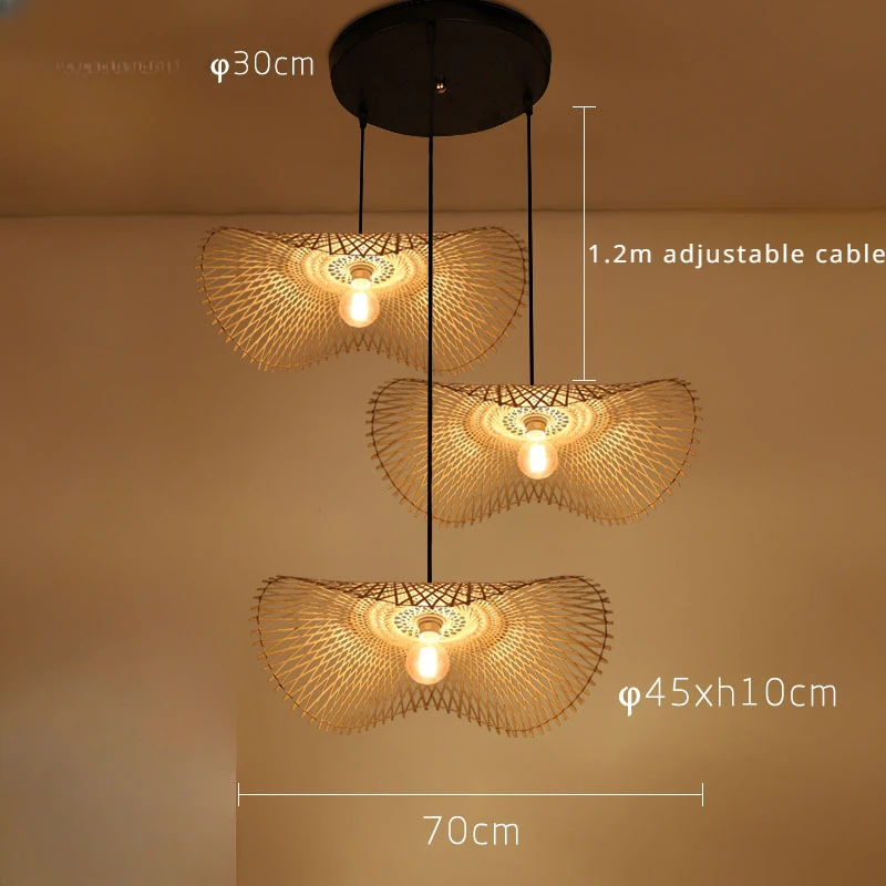 China Art Natural Weave Modern Rattan Pendant Light Lantern Ceiling ...