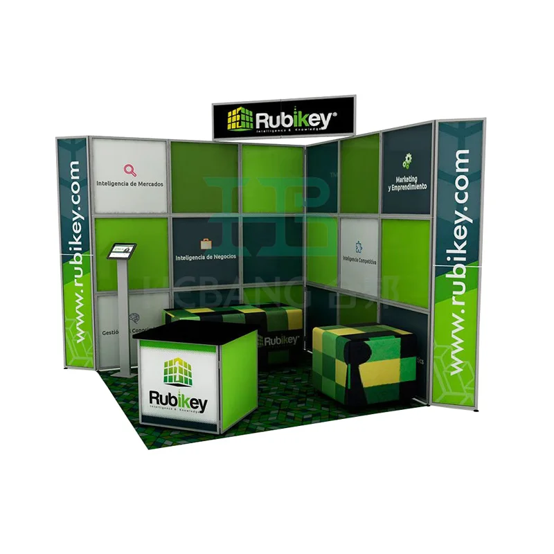 Customized Aluminum Exhibition Booth Upright Extrusion Aluminum Modular ...