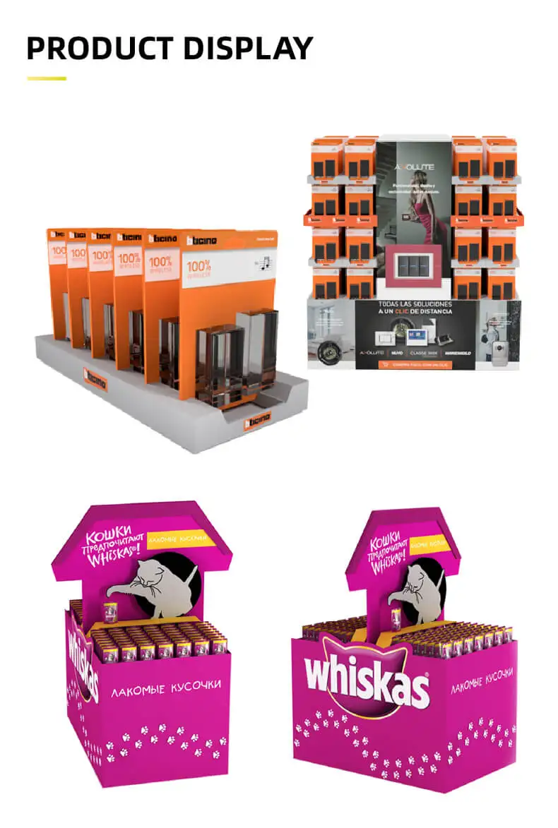 Cardboard Shop Display Stands - Eco-Friendly & Customizable