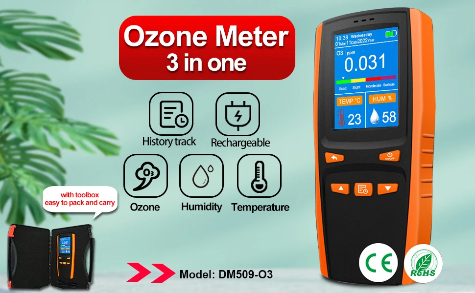 Newest Portable Ozone Meter Gas Analyzer For Industry Measurement O3 ...