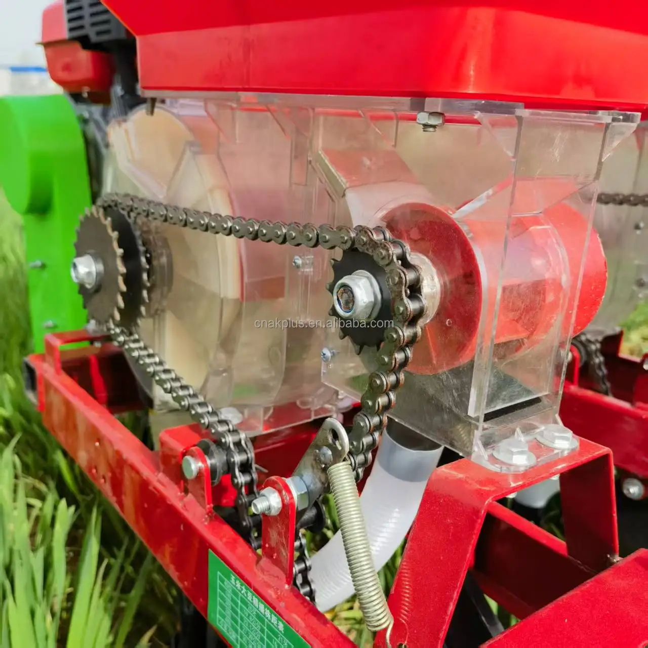2-Row Gasoline Corn Precision Planter with 6 HP Engine and Chain-Track ...