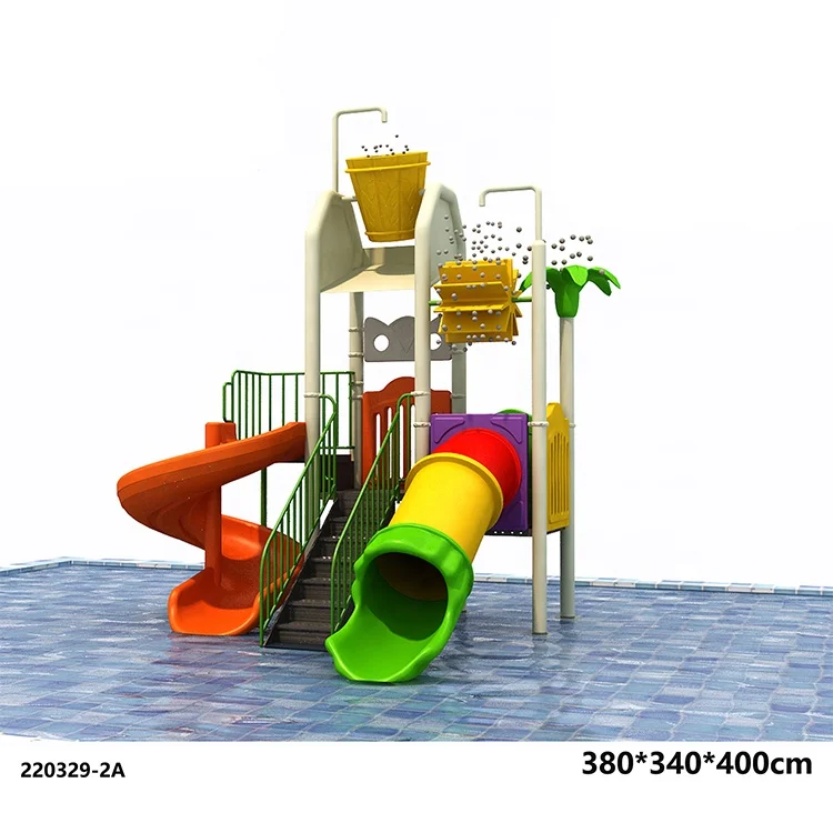 2024 High quality plastic water slide equipment for mini swimming pool ...