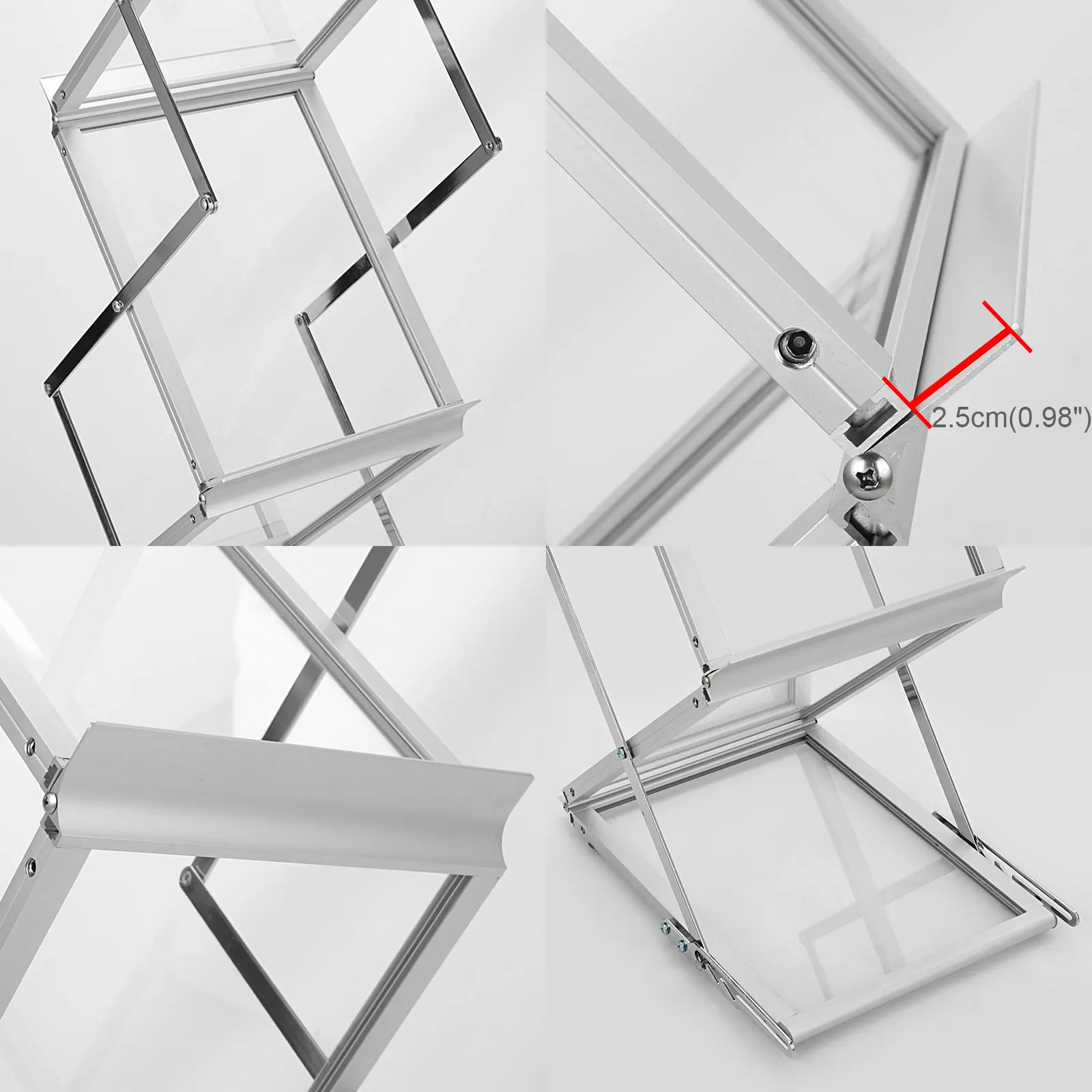 High Quality Aluminum A4 Display Brochure Holder Clear Document And ...