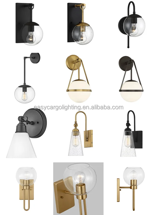 Customized Design Glass Wall Bracket Lights - Modern 2-lights