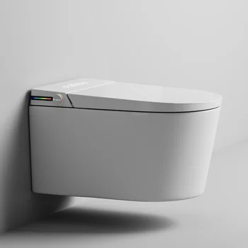 Wall Hung Smart Toilet With Concealed Cistern Heated Seat Intelligent ...