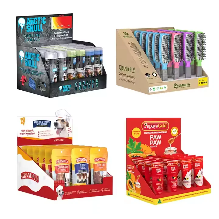 Custom Cardboard Display Box SRP Shelf Ready Packaging Folding Tear Off ...