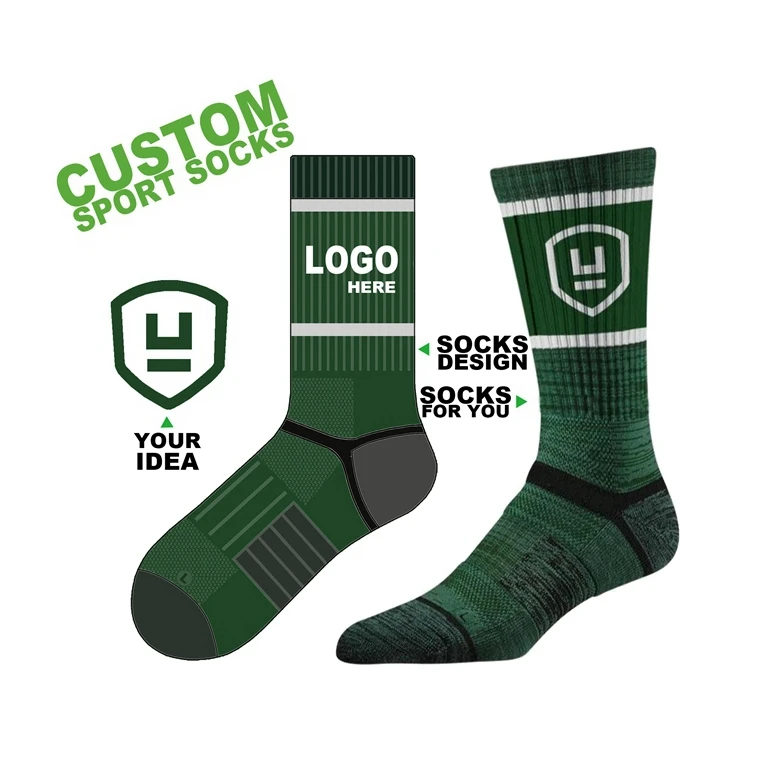 custom cotton crew sports socks custom logo sport athletic socks custom ...