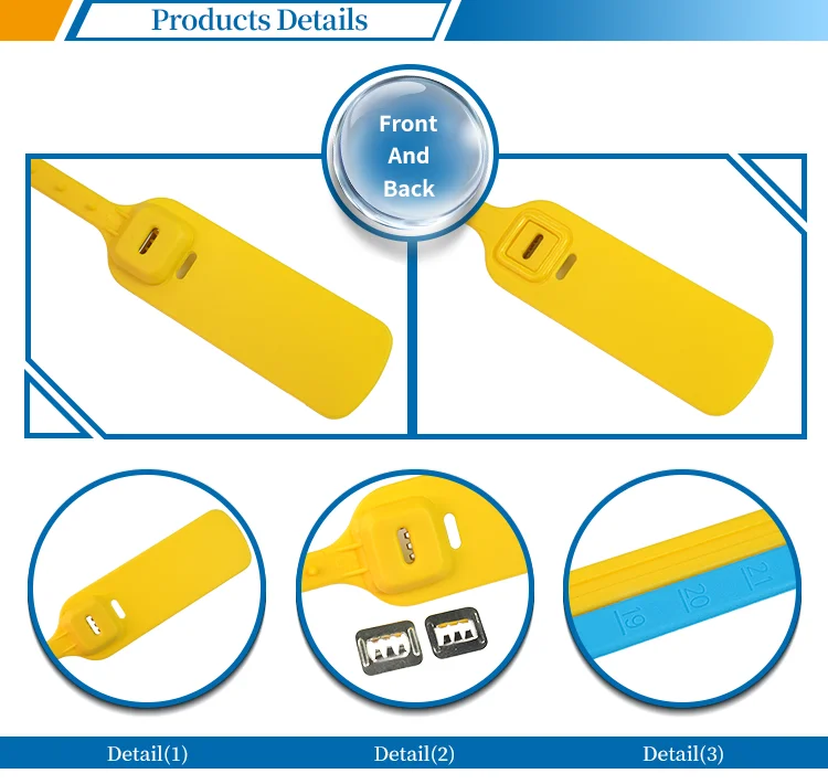 PTS-018 Safety Number Tensioning Plastic Seal with Metal Insertion