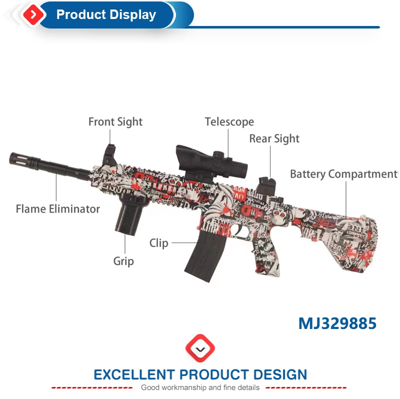 Big Magazines Starfire The Pistol Bullets Bucket Water Bullet Gun ...