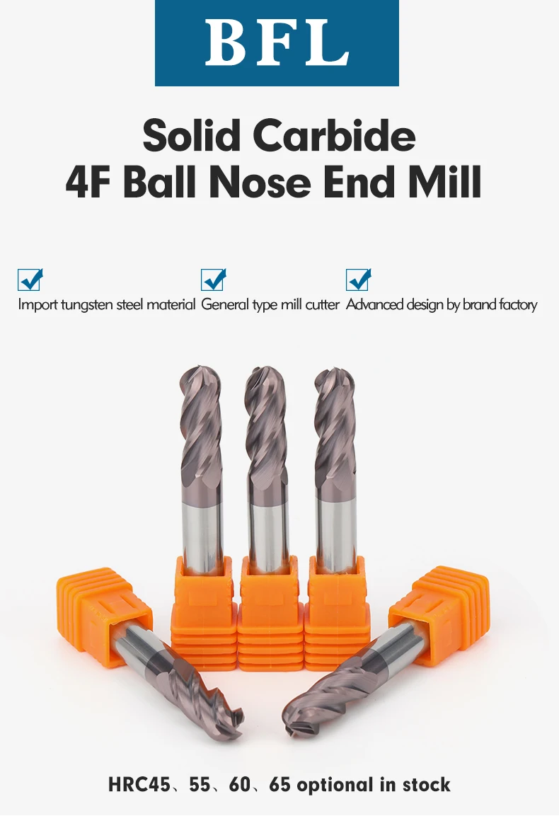 Bfl Carbide 3 Flute 14 Nose Ball For Wood Cnc Router Bits - Buy 3 Flute ...