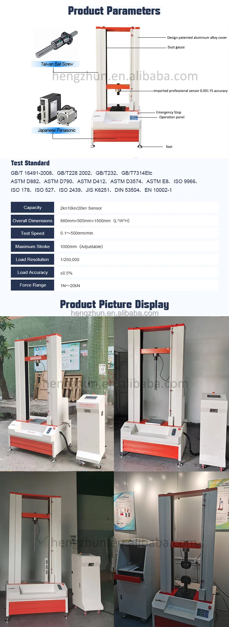 Tensile Machine Testing Rubber,Plastic Materials - Buy Tensile Testing ...
