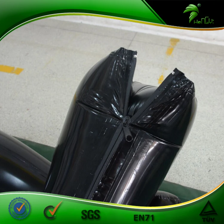 Inflatable Custom Shiny TPU Thigh Boots - Perfect for Events