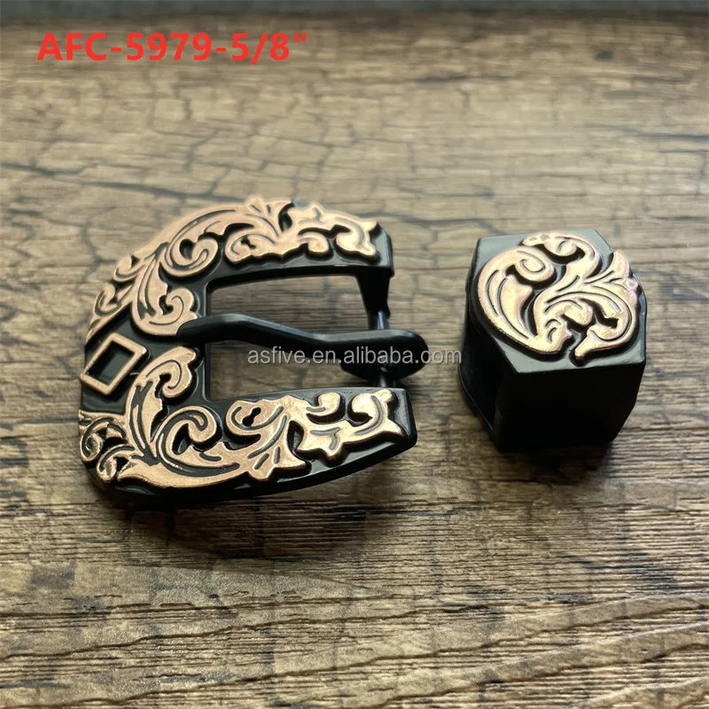 Texas Western for Buckle Set Durable Zinc Material Belt Buckles ...
