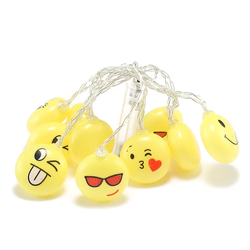 DM23157 Facial expression ball shaped LED string light-2AA-Taizhou Deco ...