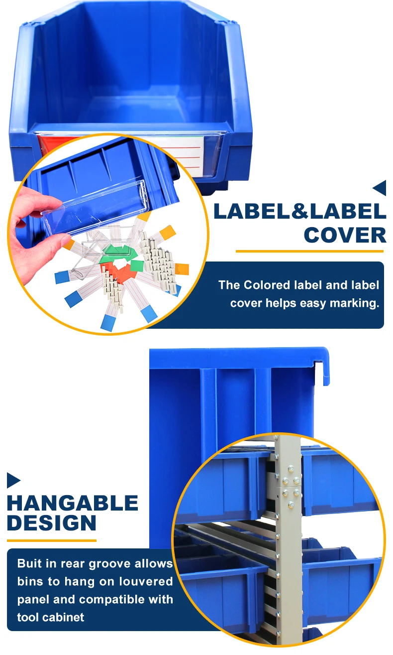 Warehouse Storage Use Stackable Shelf Rack Bin Small Parts Organizer ...