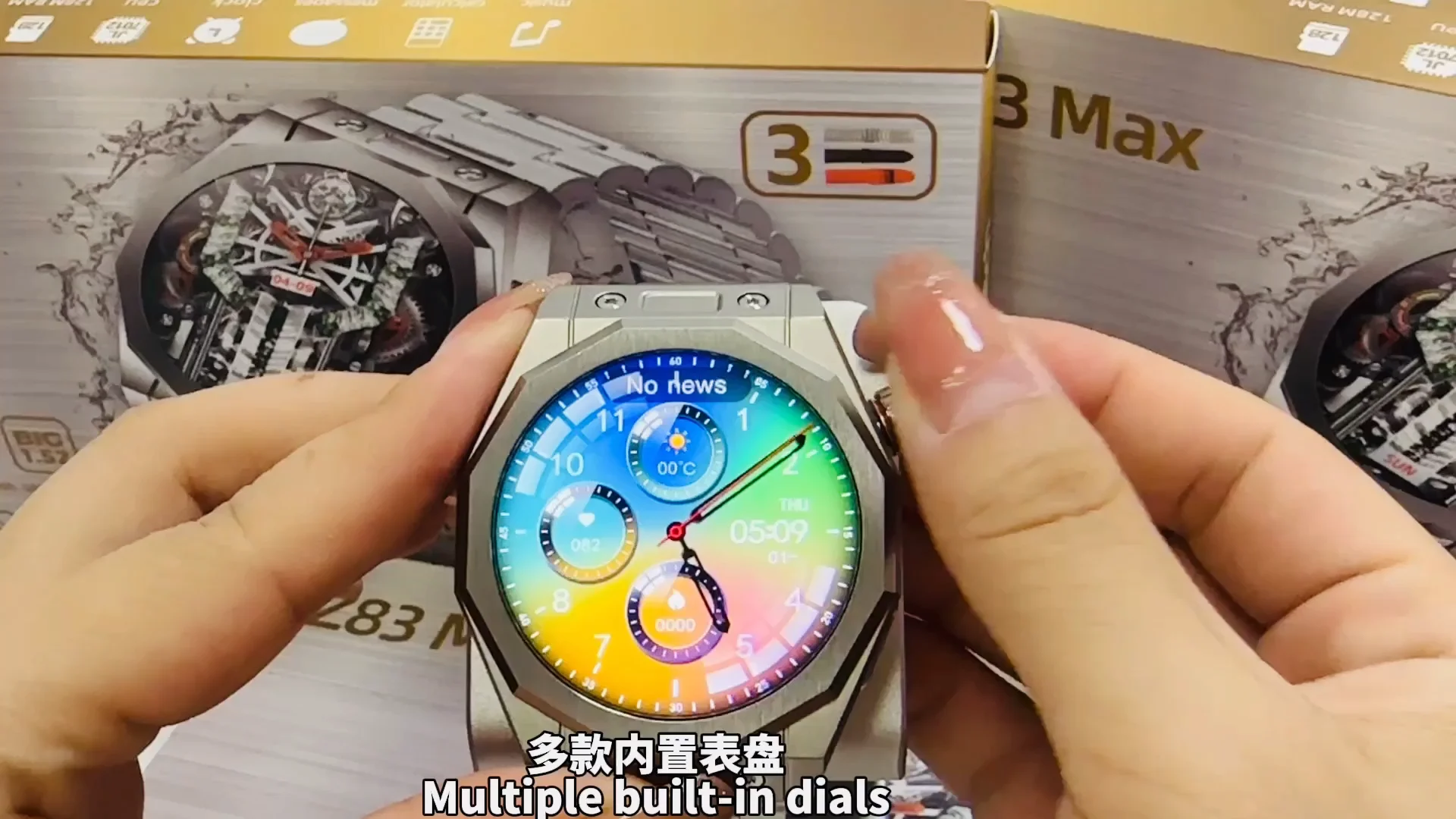 2023 Reloj Smartwatch Z83 Max Ip68 Waterproof Gps Track Touch Screen ...