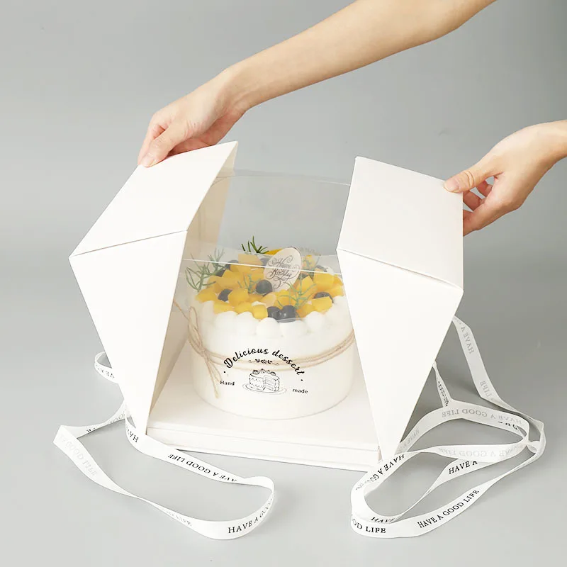 Customizable Decorative Mousse Cake Box - Bio-degradable
